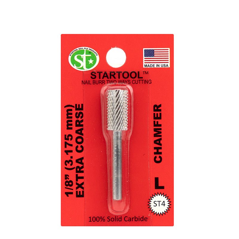 1/8" (ST4) Extra Coarse Silver Chamfer (LARGE SHANK) | STARTOOL NAIL TOOLS