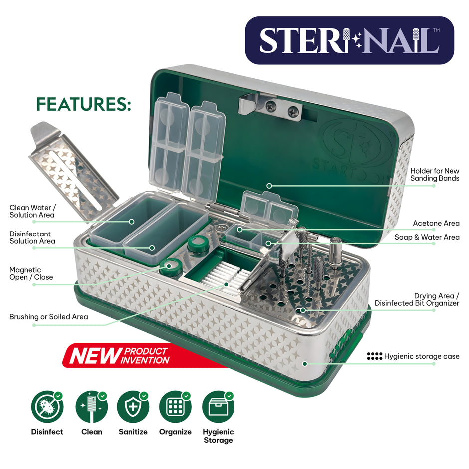 SteriNail™ | Clean Disinfect Organize Nail Bits | Startool® USA ...